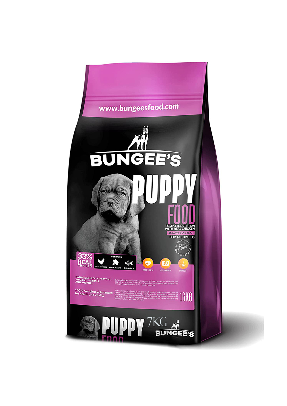 Bungee’s Dry Food For Puppies - 7 Kg - Pets Home